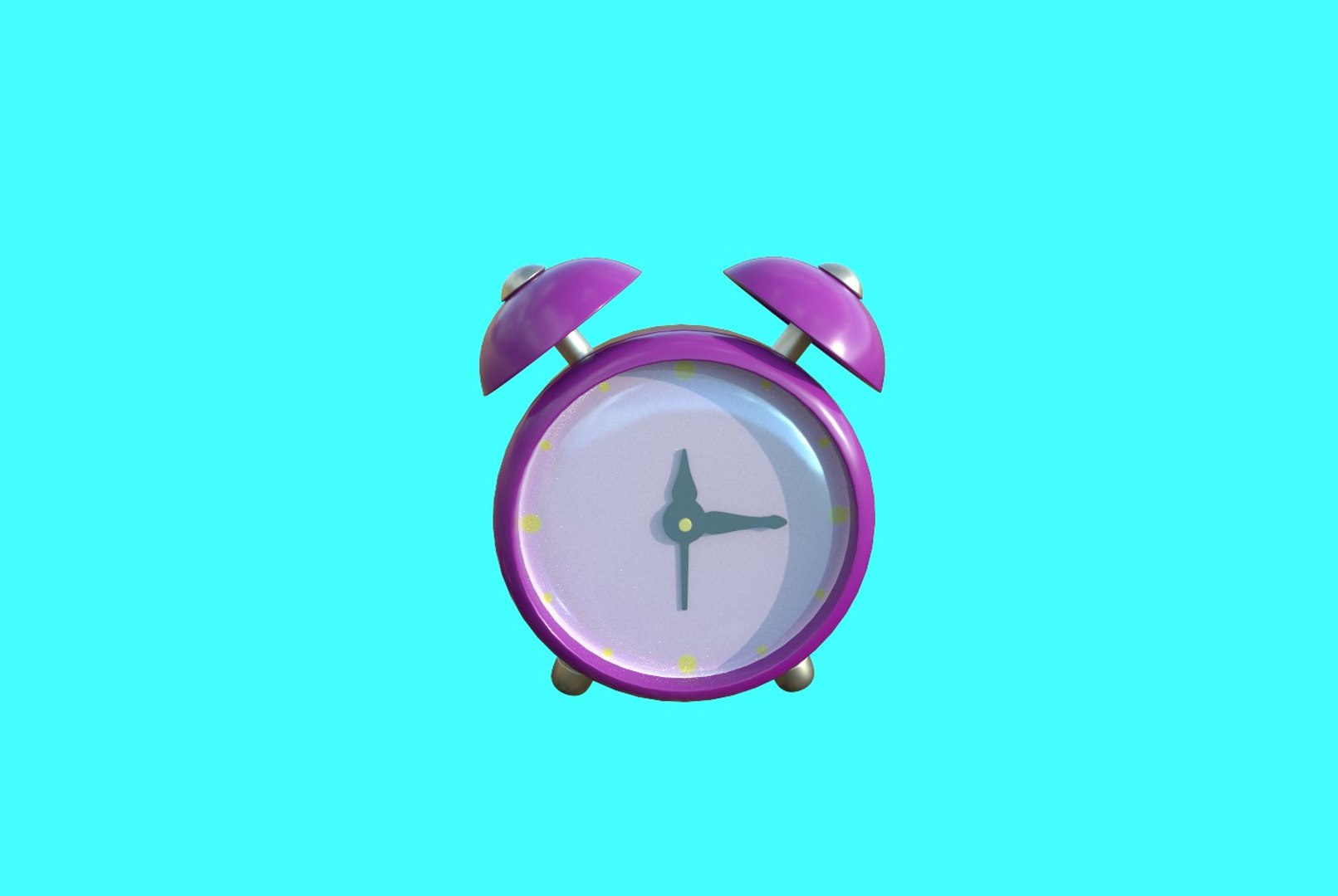Cartoon Clock 3D - TurboSquid 1655562