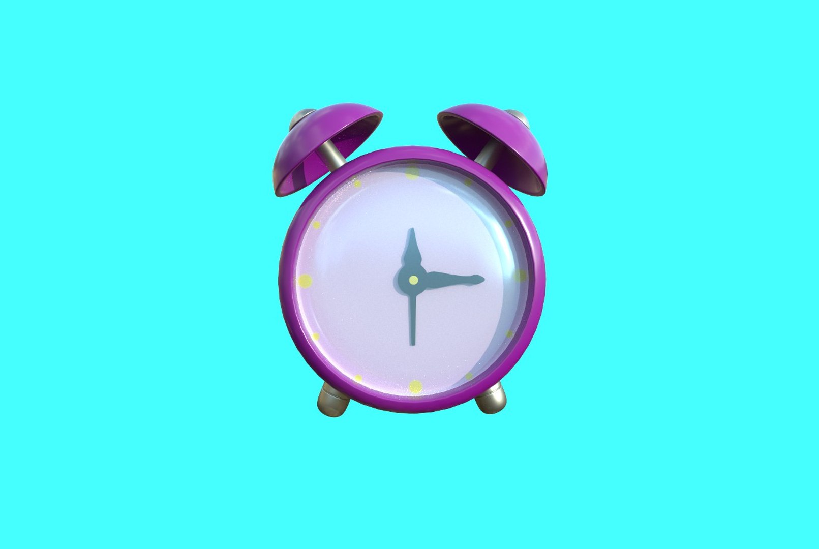 Cartoon Clock 3D - TurboSquid 1655562