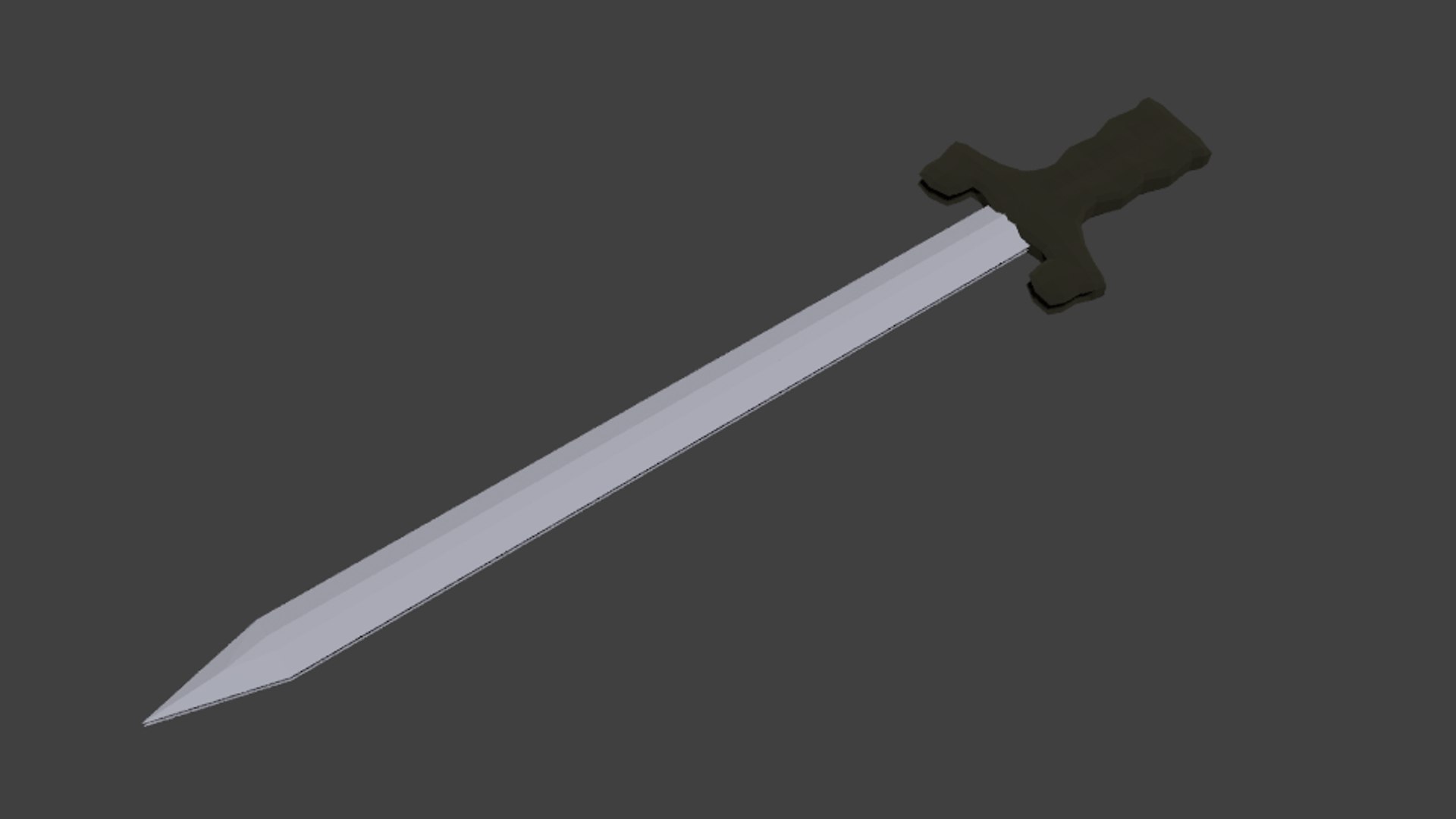 simple sword 3d blend