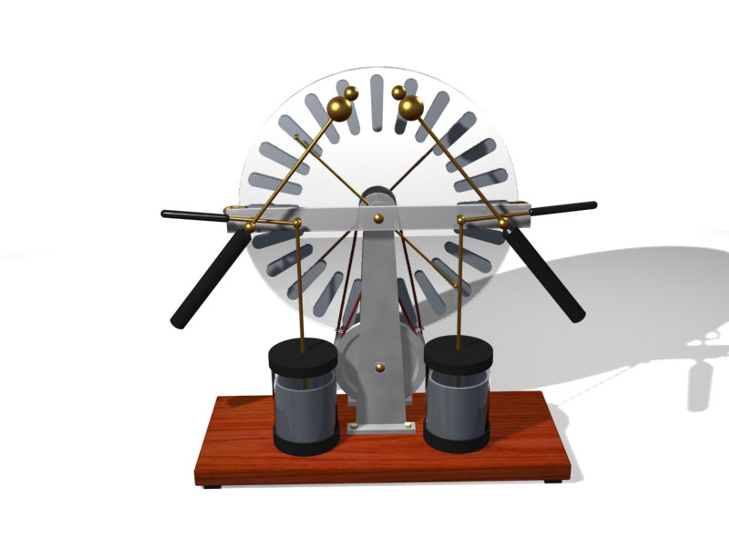 3d wimshurst electrostatic