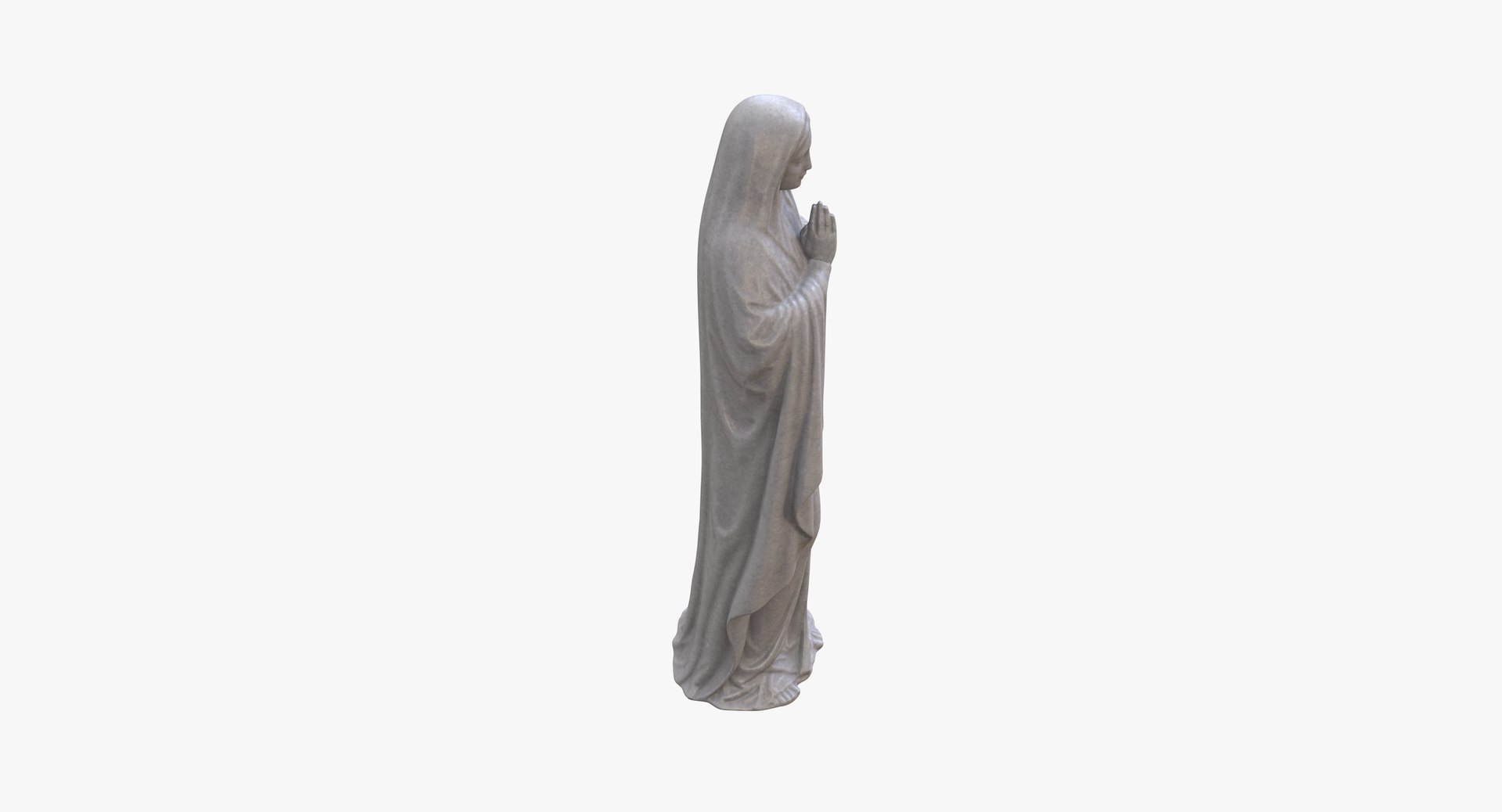 Praying Mary Statue 3D model - TurboSquid 1991886