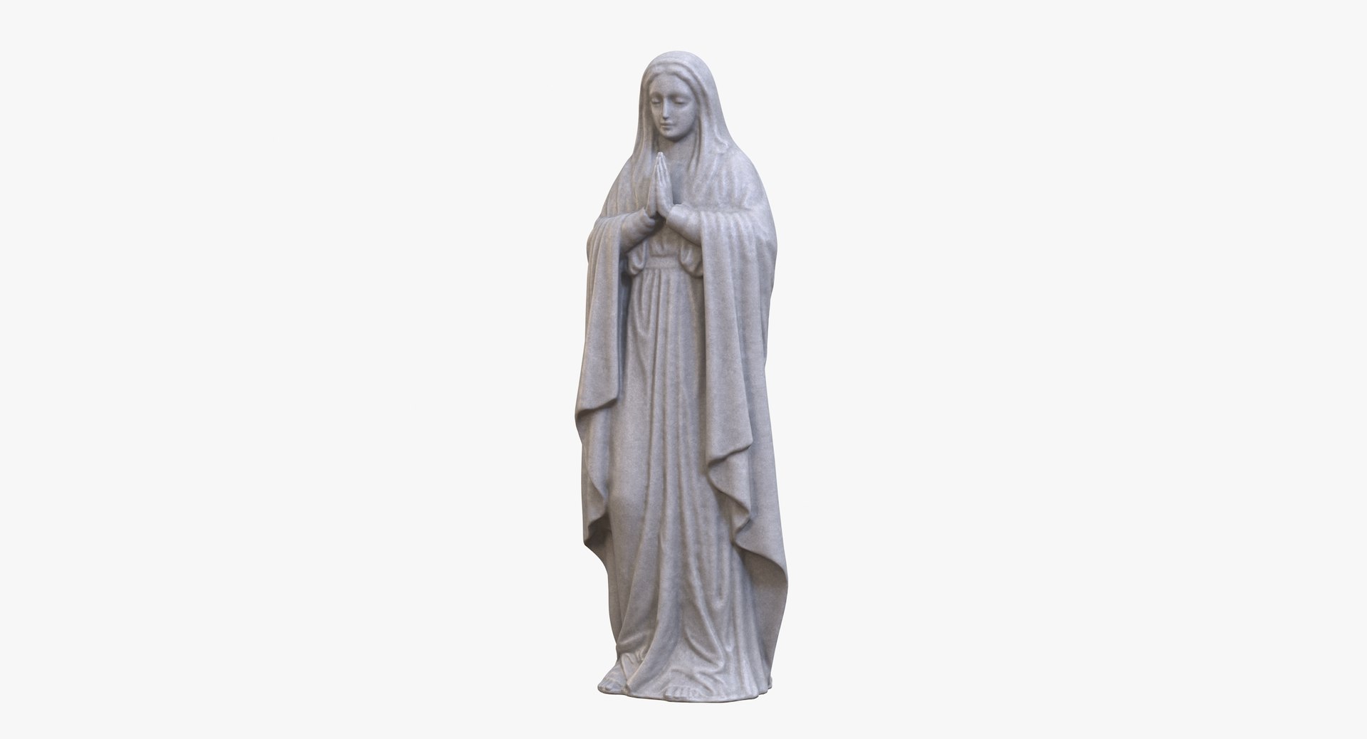 Praying Mary Statue 3D model - TurboSquid 1991886