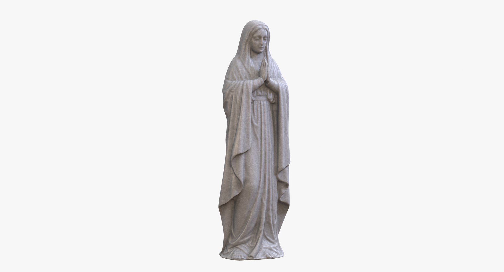 Praying Mary Statue 3D model - TurboSquid 1991886