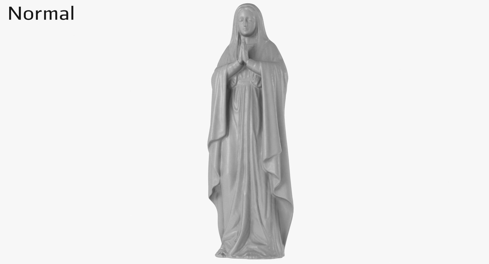 Praying Mary Statue 3D model - TurboSquid 1991886