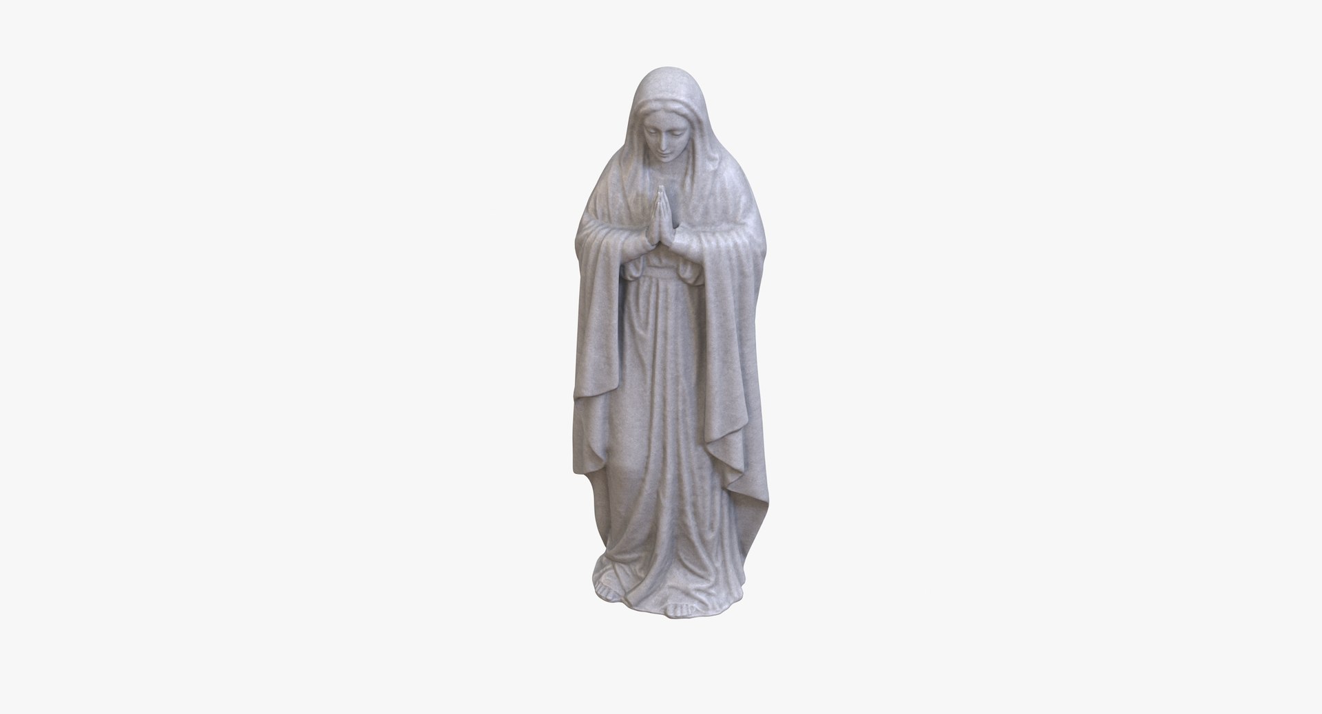 Praying Mary Statue 3D model - TurboSquid 1991886