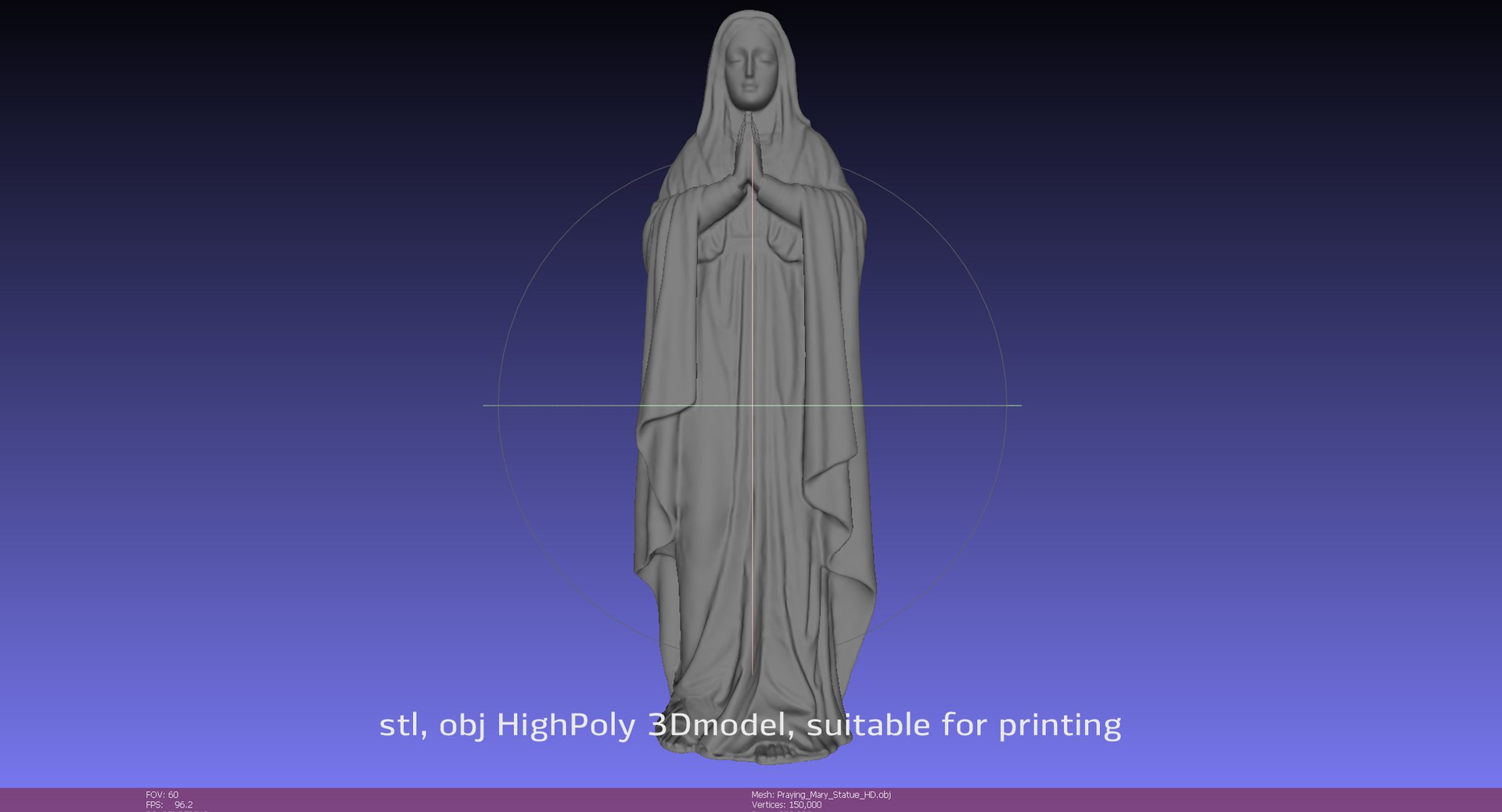 Praying Mary Statue 3D model - TurboSquid 1991886