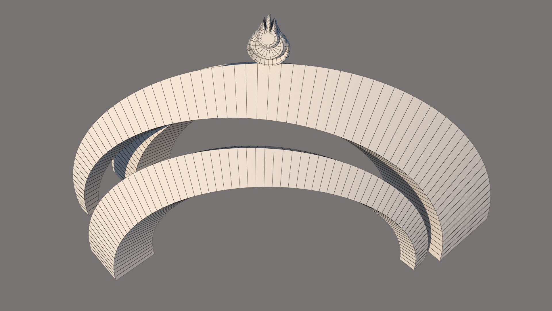 3D Arch Metal Modern Future Design - TurboSquid 1728068