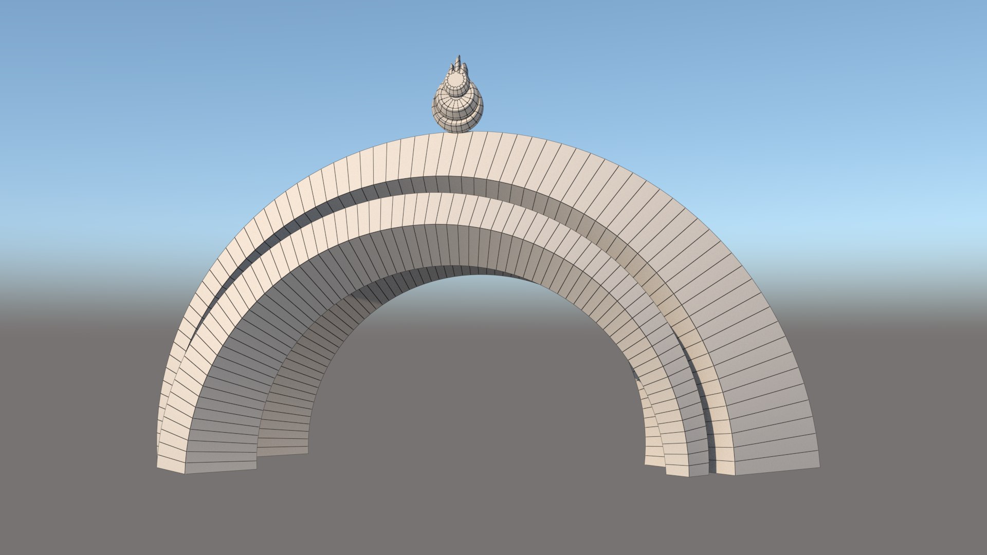 3D Arch Metal Modern Future Design - TurboSquid 1728068