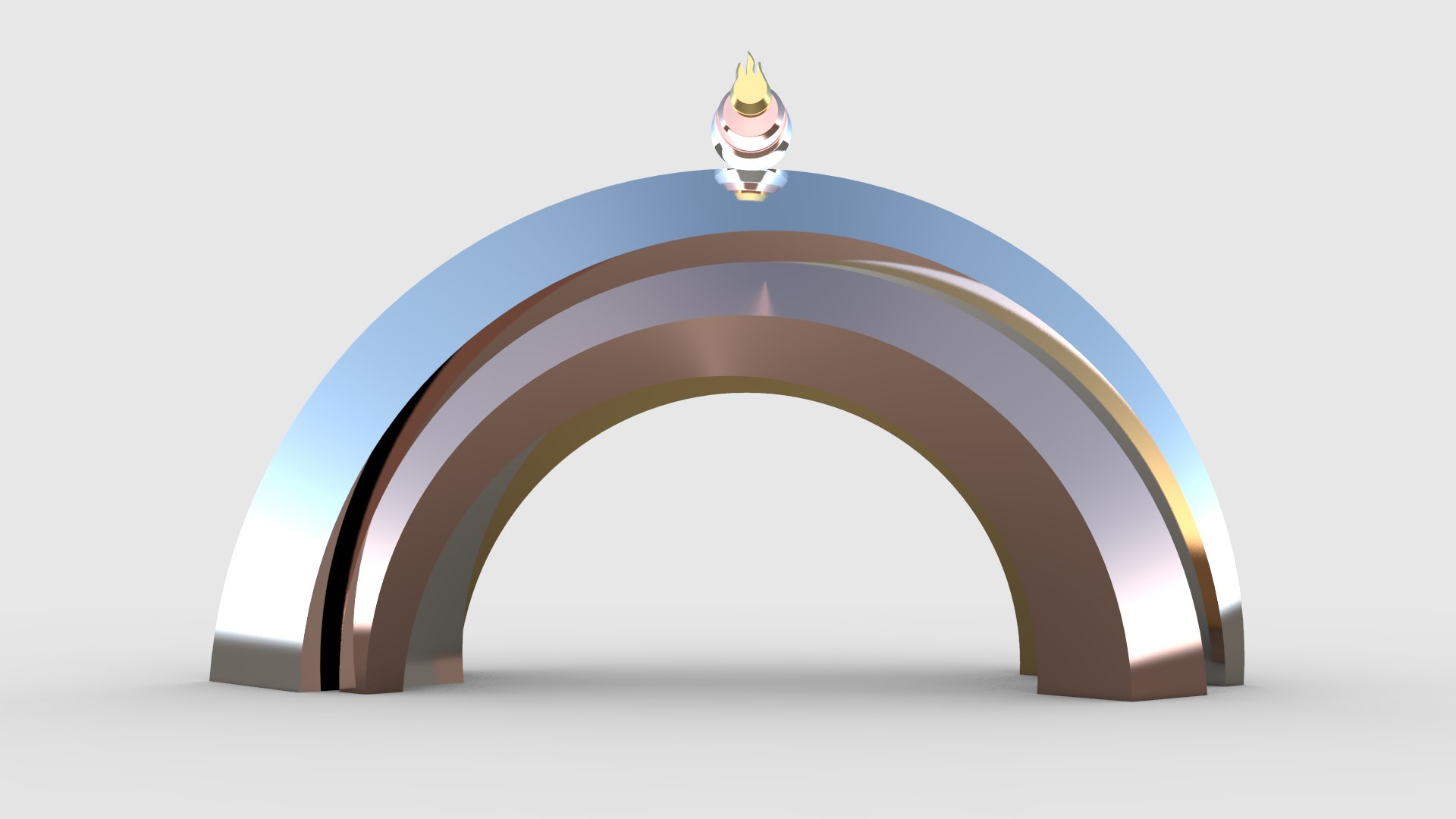 3D Arch Metal Modern Future Design - TurboSquid 1728068
