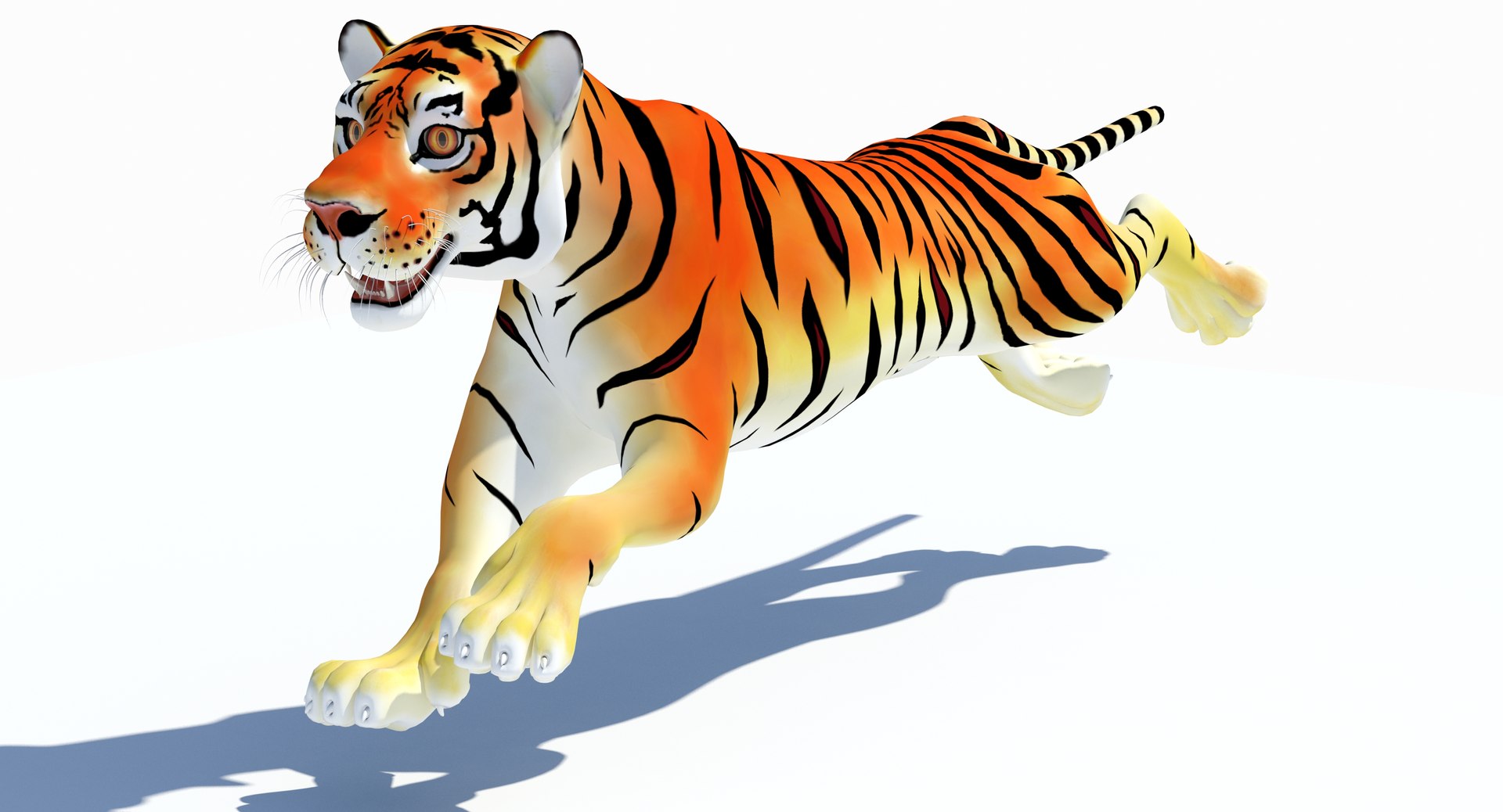 Cartoon Tiger Cat Animation 3d Max