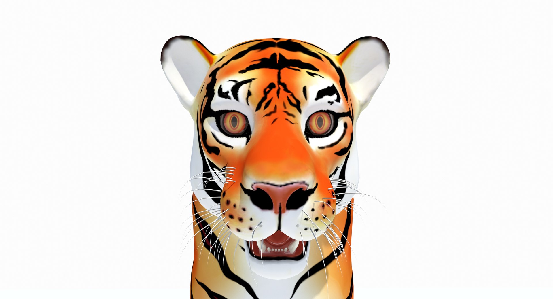 cartoon tiger cat animation 3d max