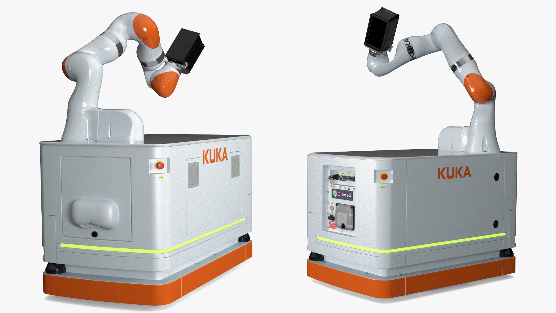 Mobile Robot KUKA KMR Iiwa With Special Box Rigged For Maya 3D Model - TurboSquid 2297243