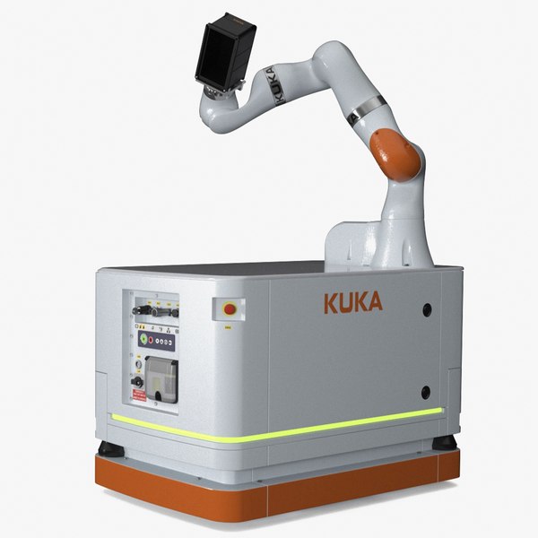 modelo 3d Robot móvil KUKA KMR Iiwa con caja especial preparada para ...