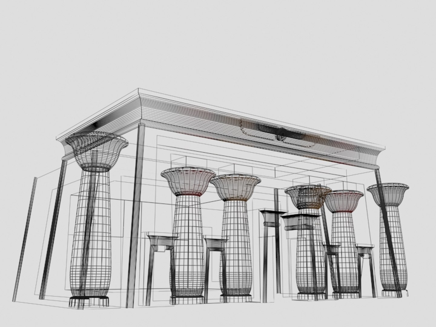 3D Model Pharaonic Temple Edfu - TurboSquid 1583224