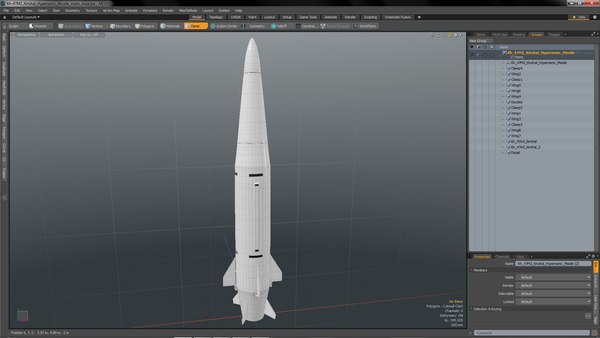 modelo 3d Misil hipersónico Kinzhal Kh-47M2 - TurboSquid 1916282