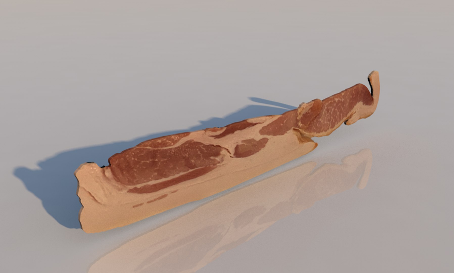 3D bacon uncooked food - TurboSquid 1473588