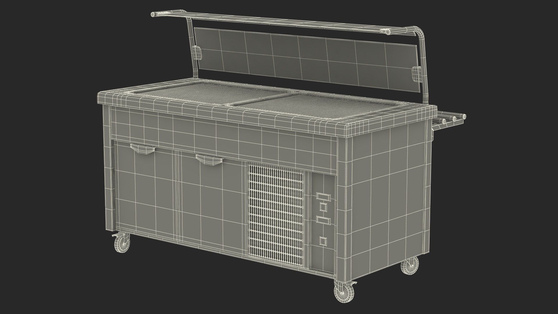 3D Model Counter Heated Service Line - TurboSquid 2058172