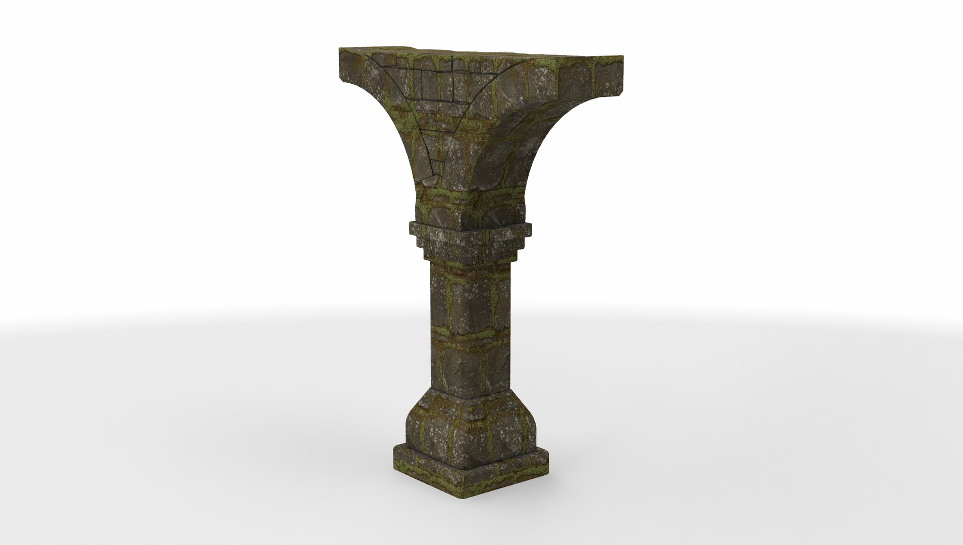 3D Model Stone Medieval Arcade - TurboSquid 2372208