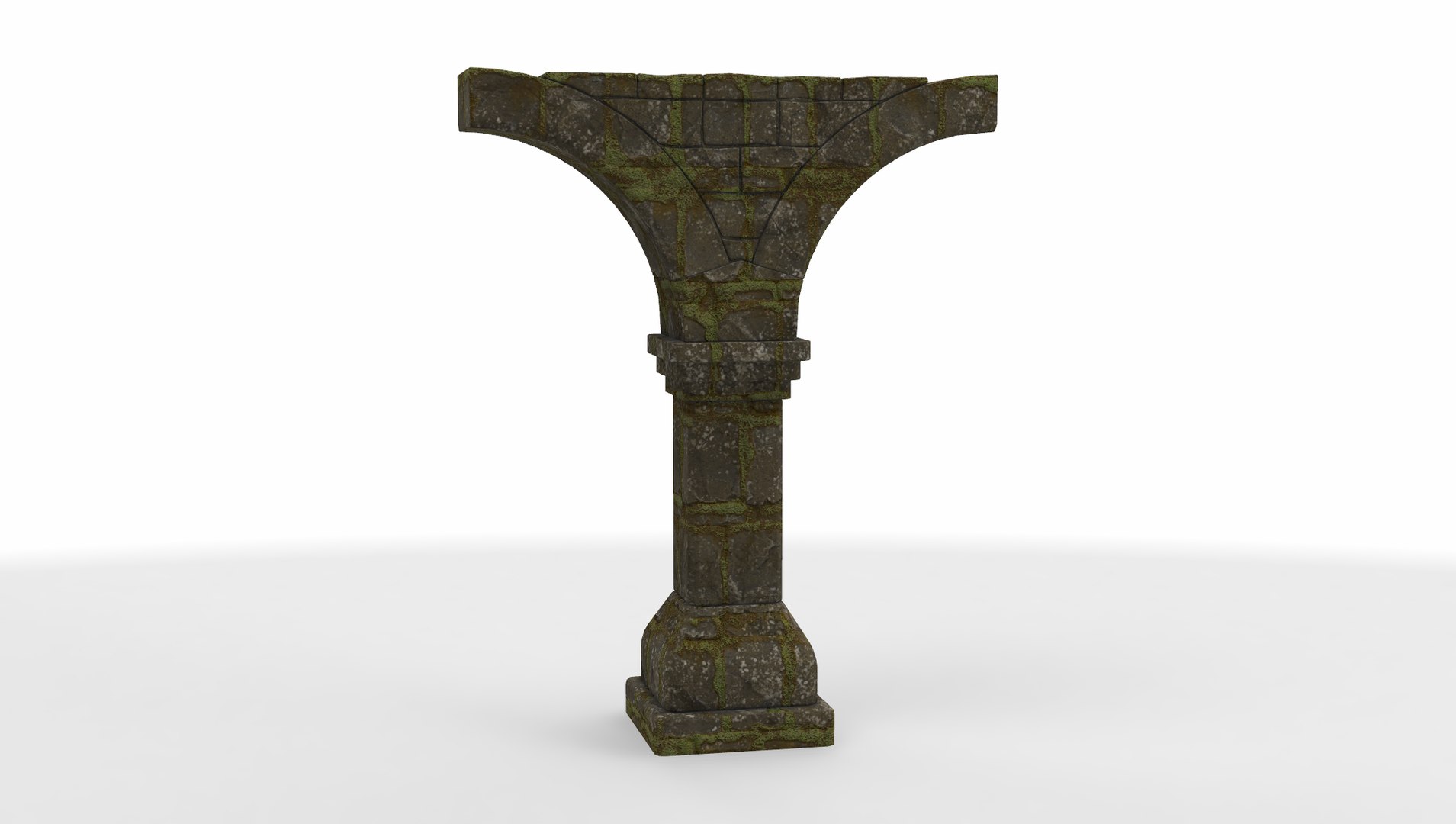 3D Model Stone Medieval Arcade - TurboSquid 2372208