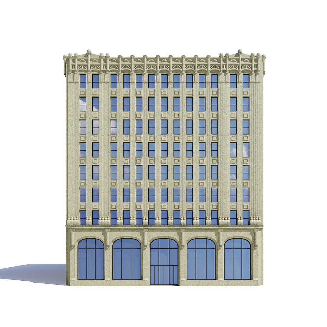 Library Building Model - TurboSquid 1517337