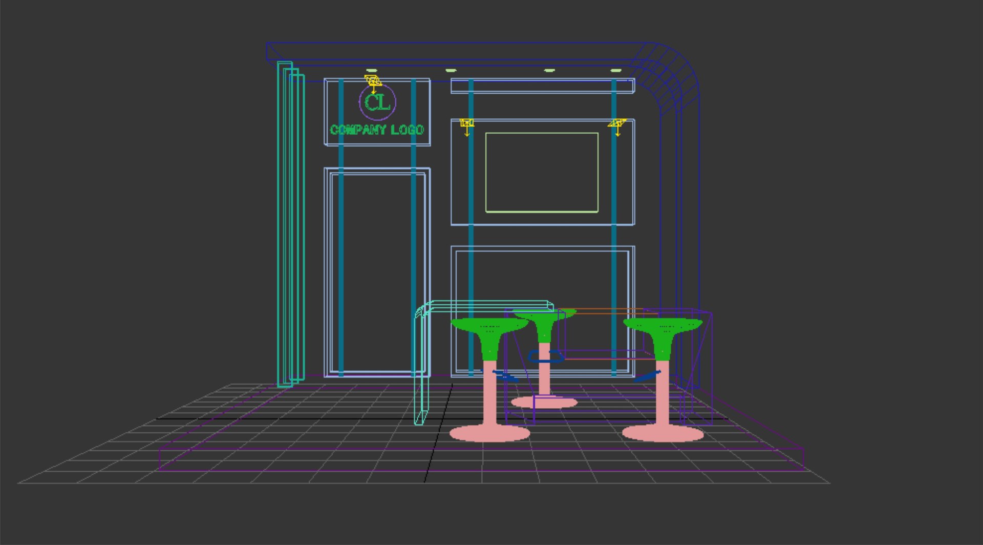 3D Booth Exhibition 3x3 Poster Model - TurboSquid 1572391