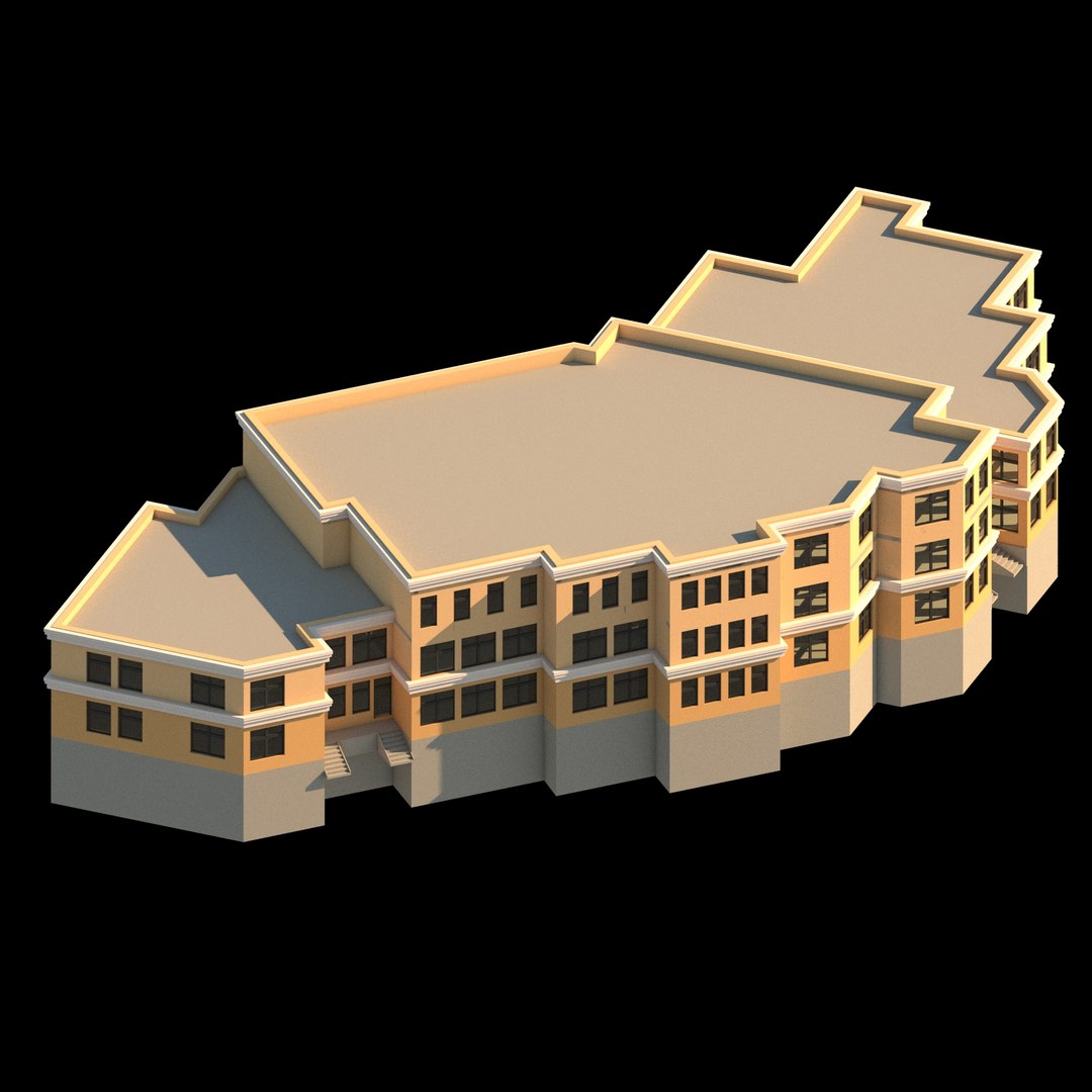 Residential complex houses 3D model - TurboSquid 1202933
