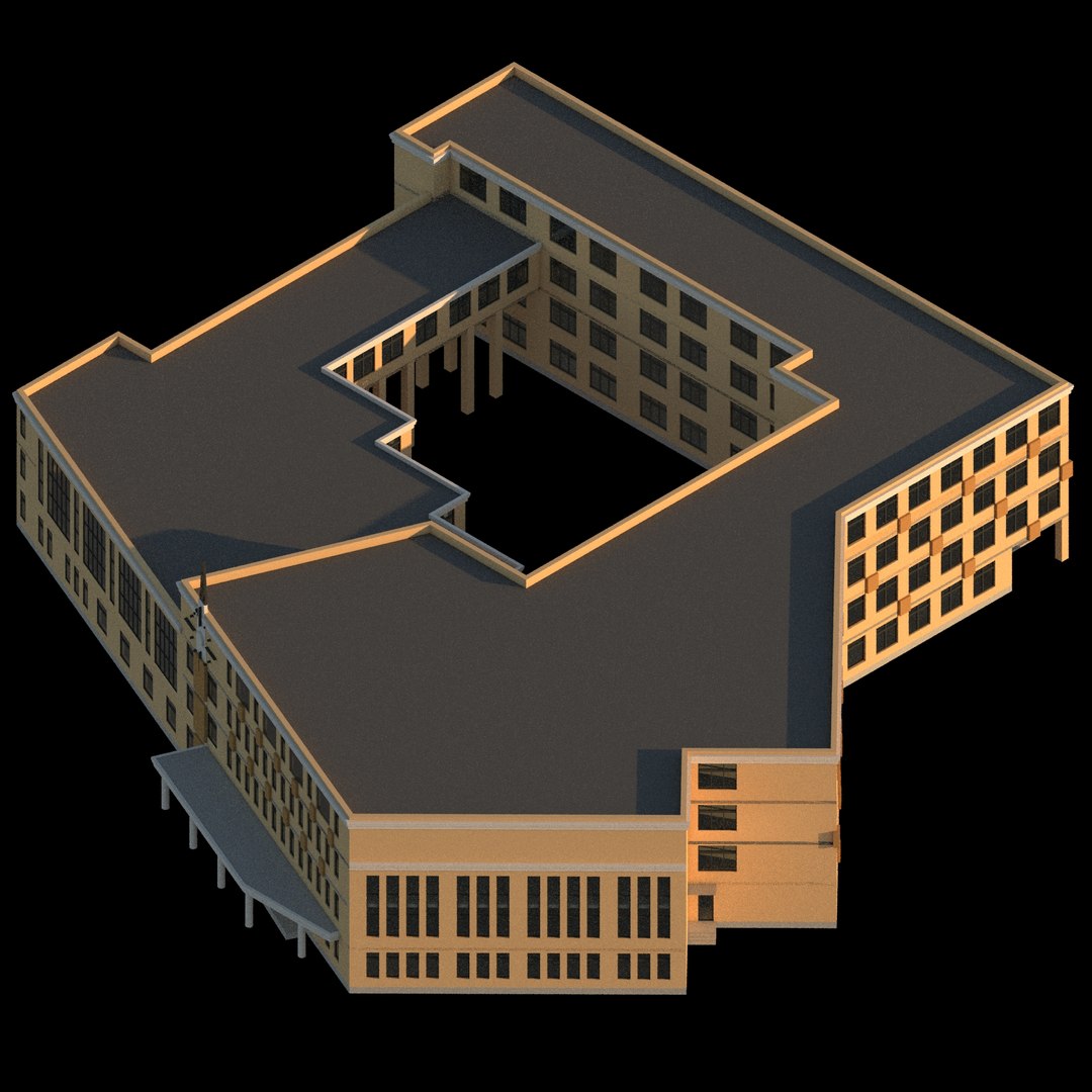 Residential complex houses 3D model - TurboSquid 1202933