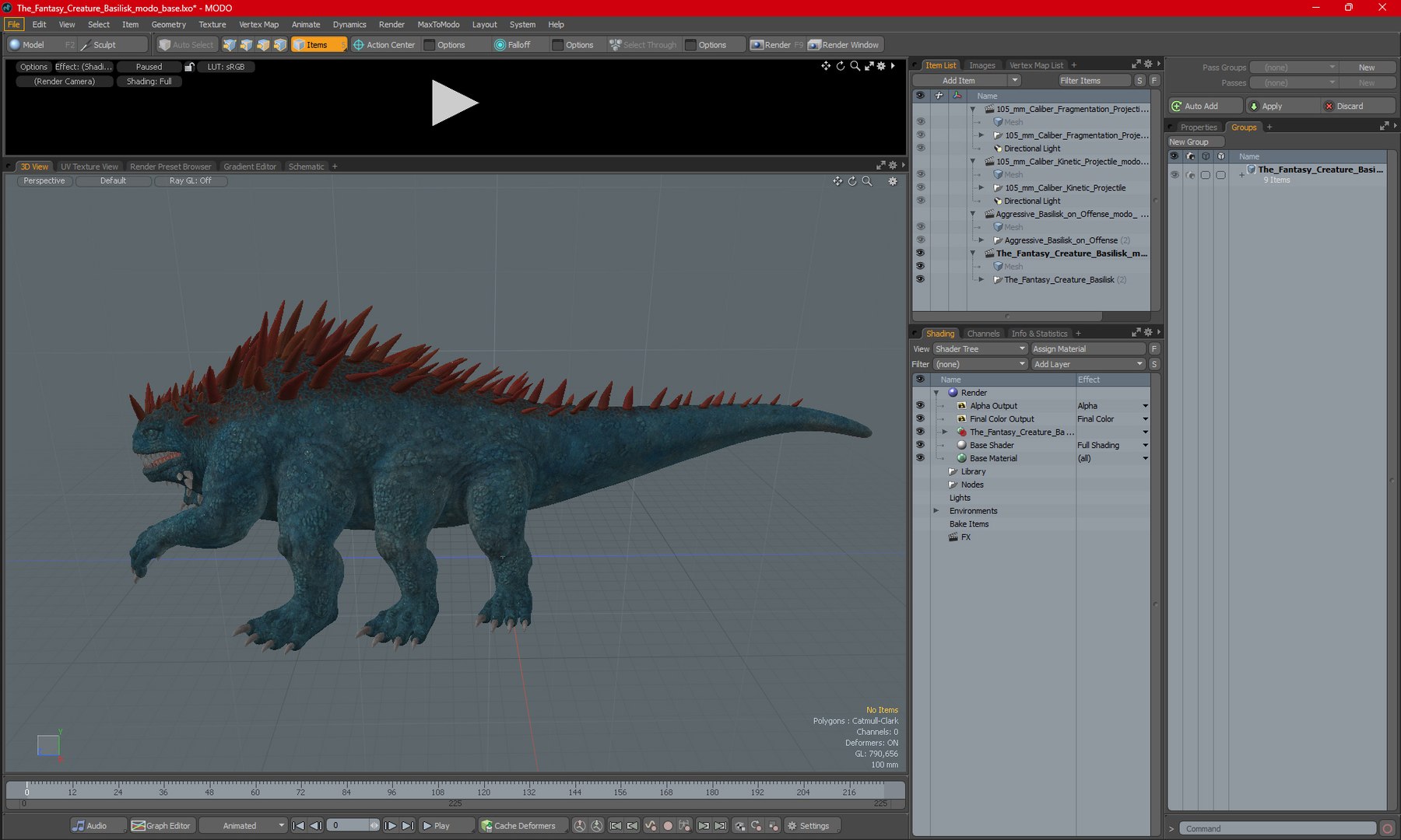 The Fantasy Creature Basilisk 3D Model - TurboSquid 2224908