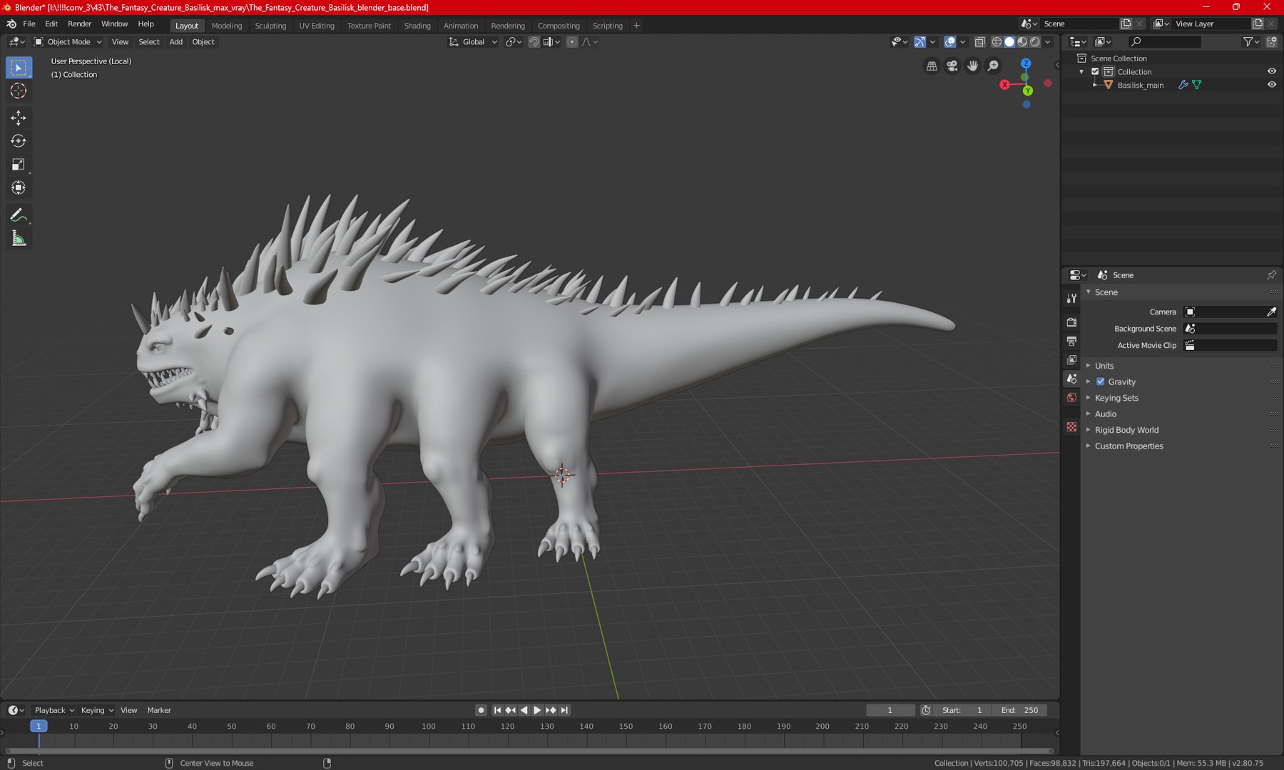 The Fantasy Creature Basilisk 3D Model - TurboSquid 2224908