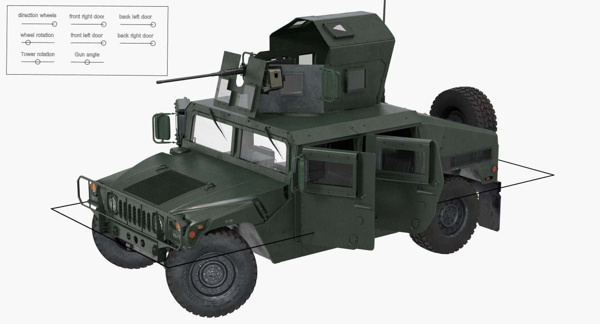 x humvee m1151 enhanced armament