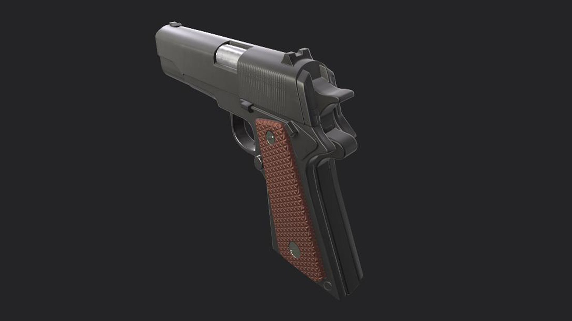 Free 3D Pistol M1911 - Asset Weapon - TurboSquid 2011168