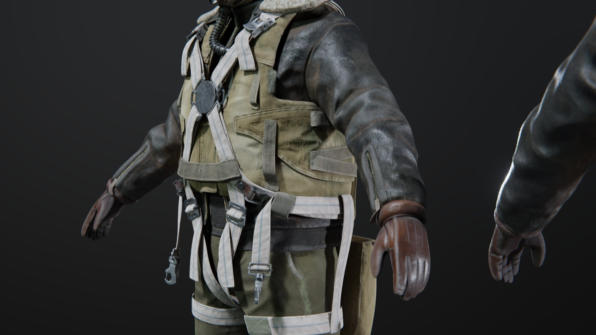 3D SOLDIER WWII USA Pilot Model - TurboSquid 1942628