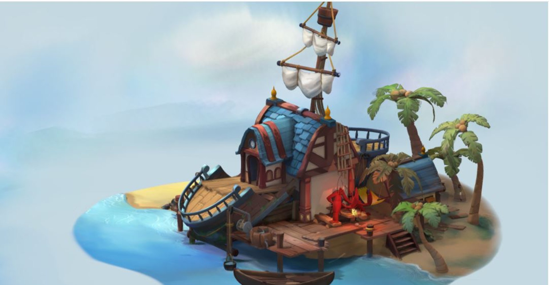 Pirate House 3D Model - TurboSquid 1619604