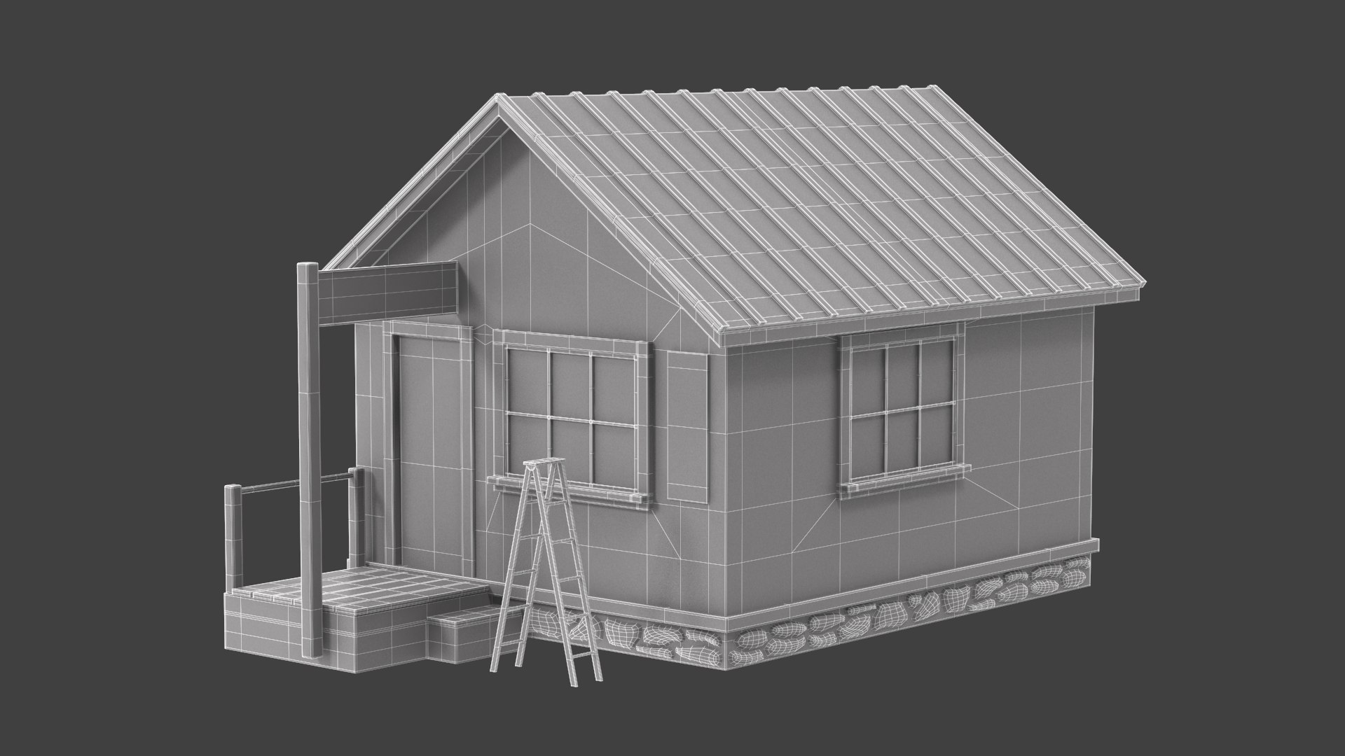 Wild West Chinese Laundry 3D Model - TurboSquid 2086616