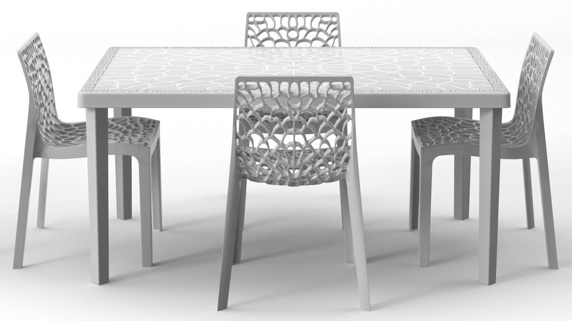 3D Set Chair And Table Gruvyer By Grand Soleil - TurboSquid 2039991