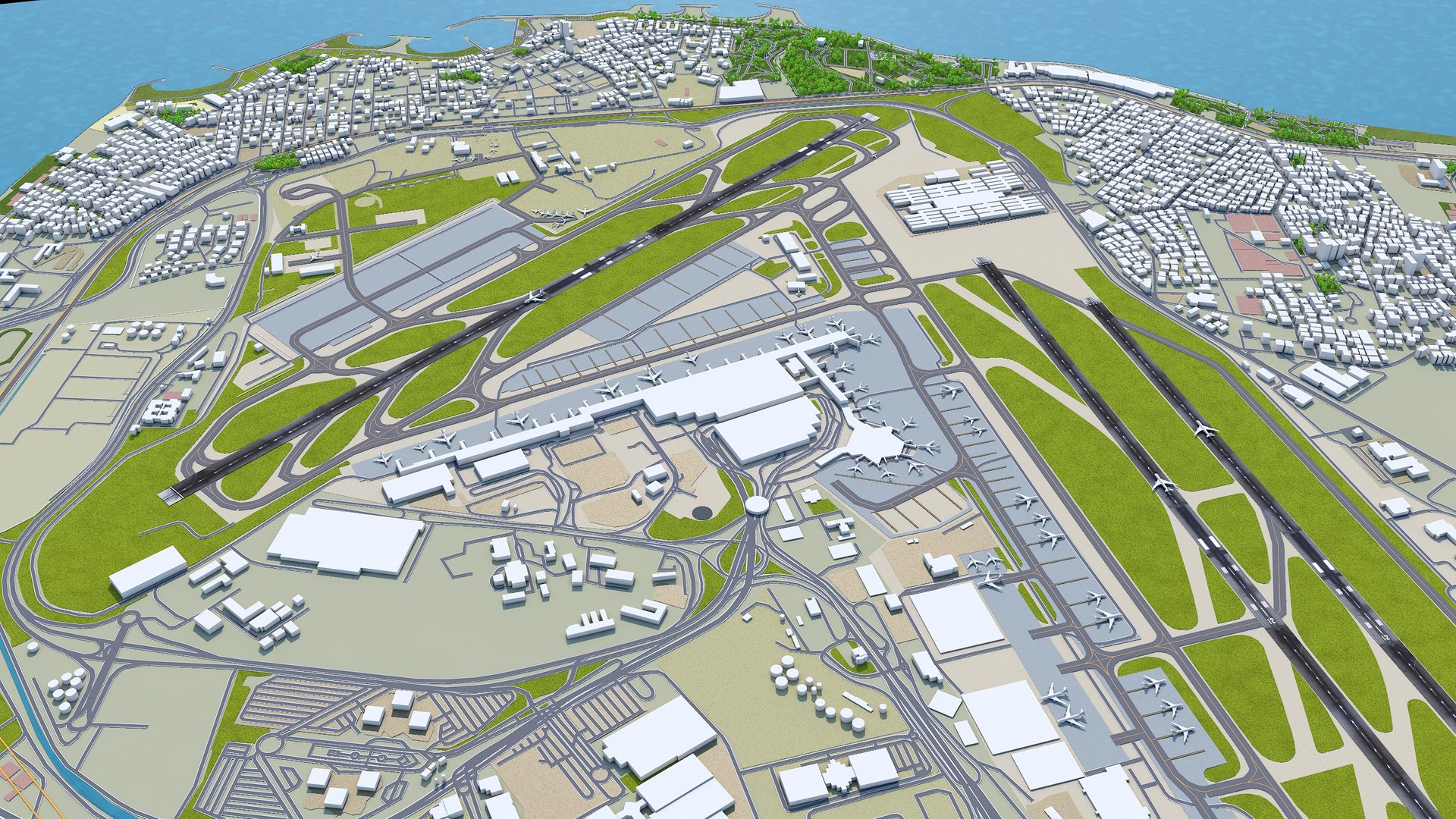 3D Istanbul Ataturk Airport Model - TurboSquid 2013528