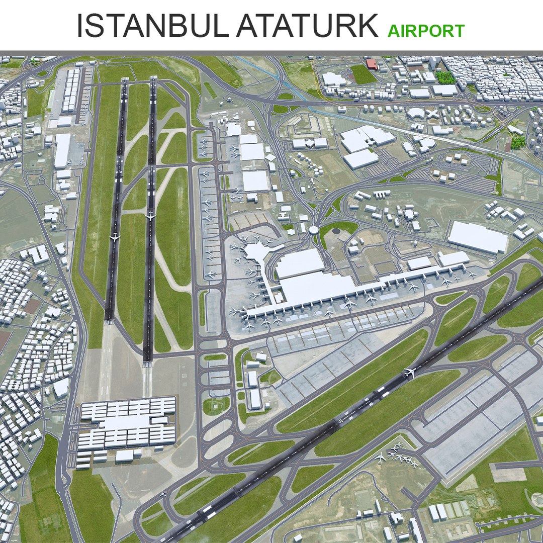 3D Istanbul Ataturk Airport Model - TurboSquid 2013528