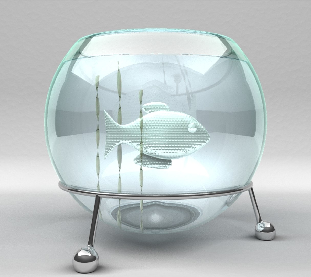 3d model fish aquarium