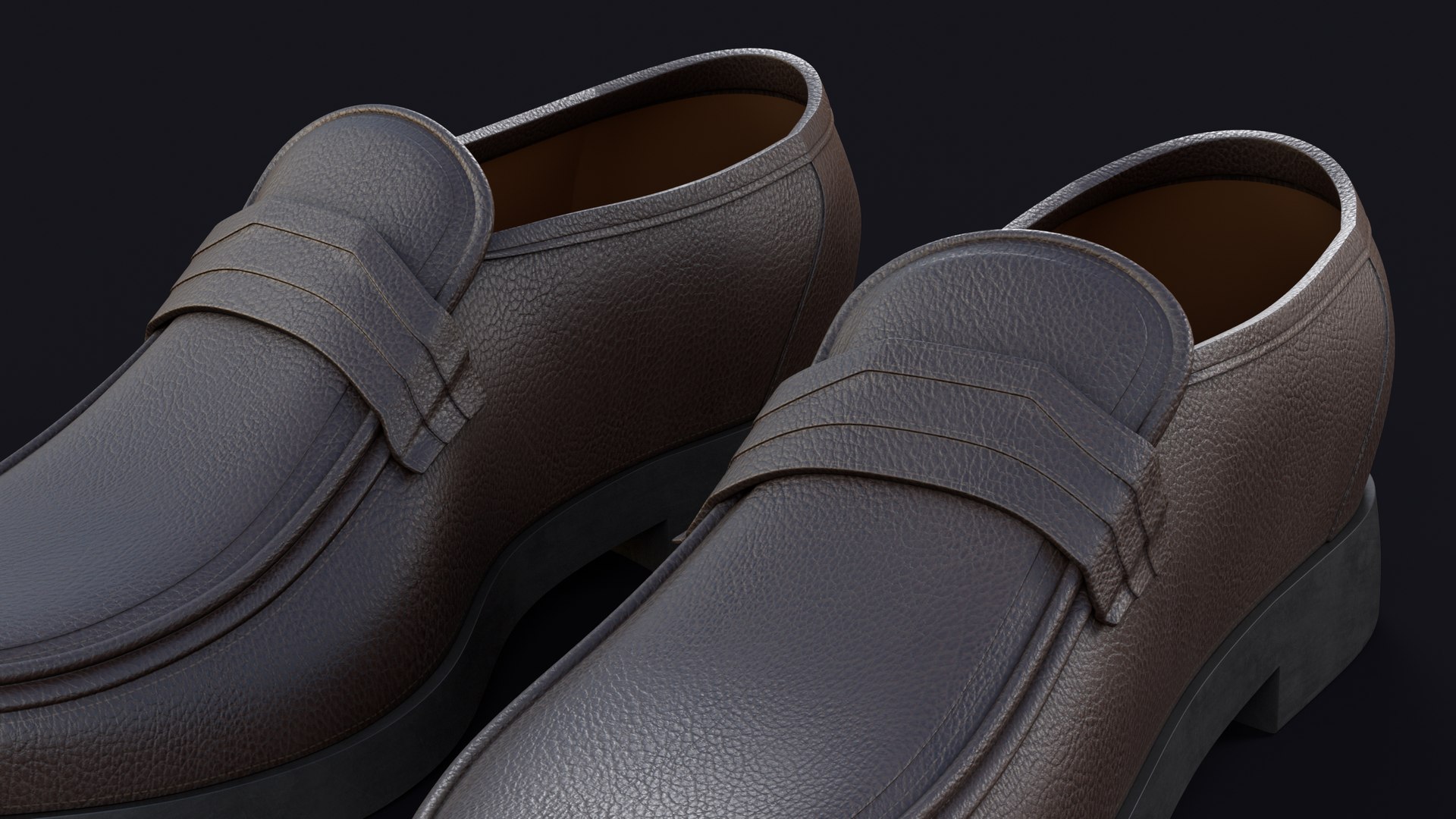 3D Model Men Loafers - TurboSquid 2128607
