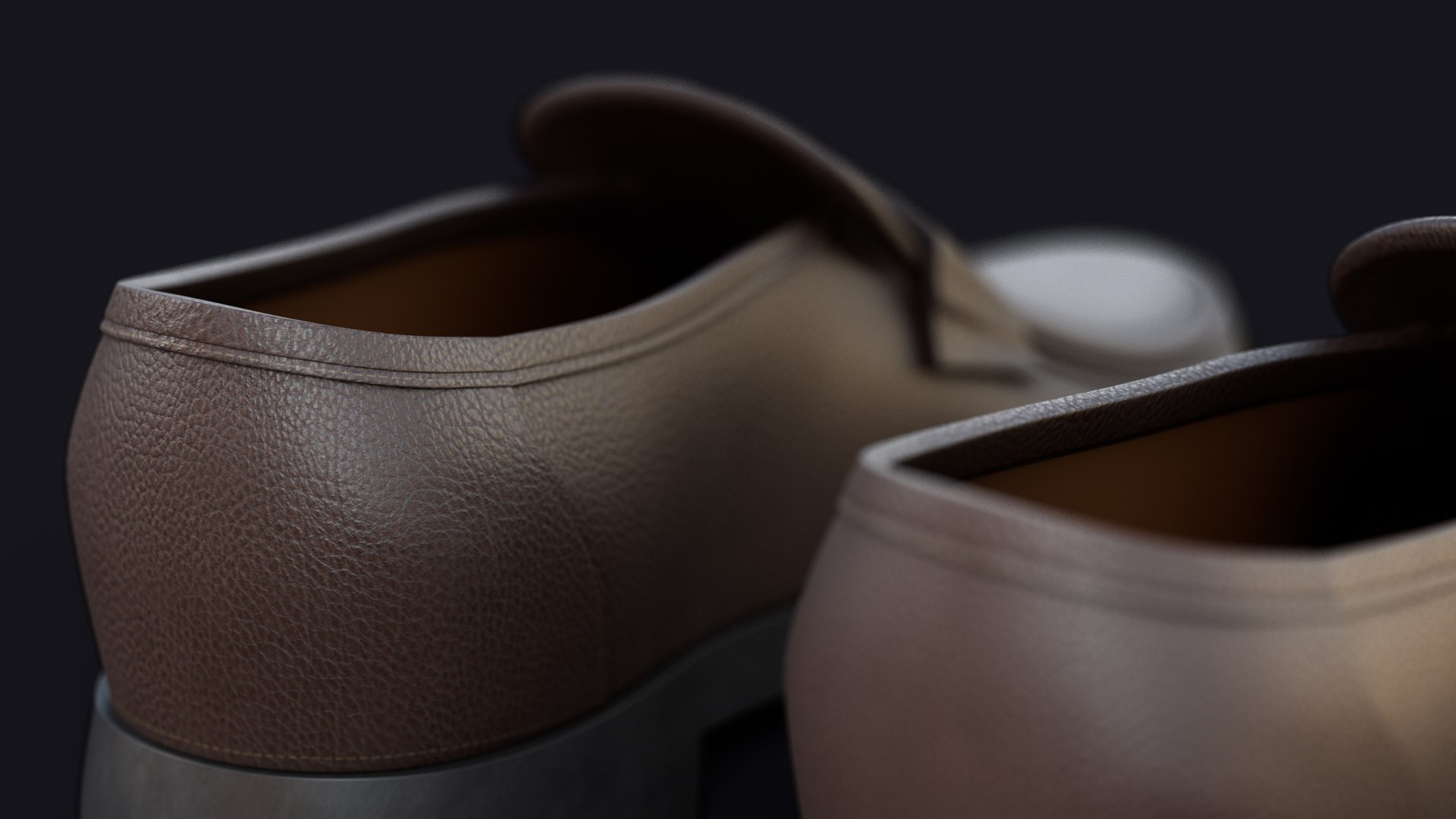 3D Model Men Loafers - TurboSquid 2128607