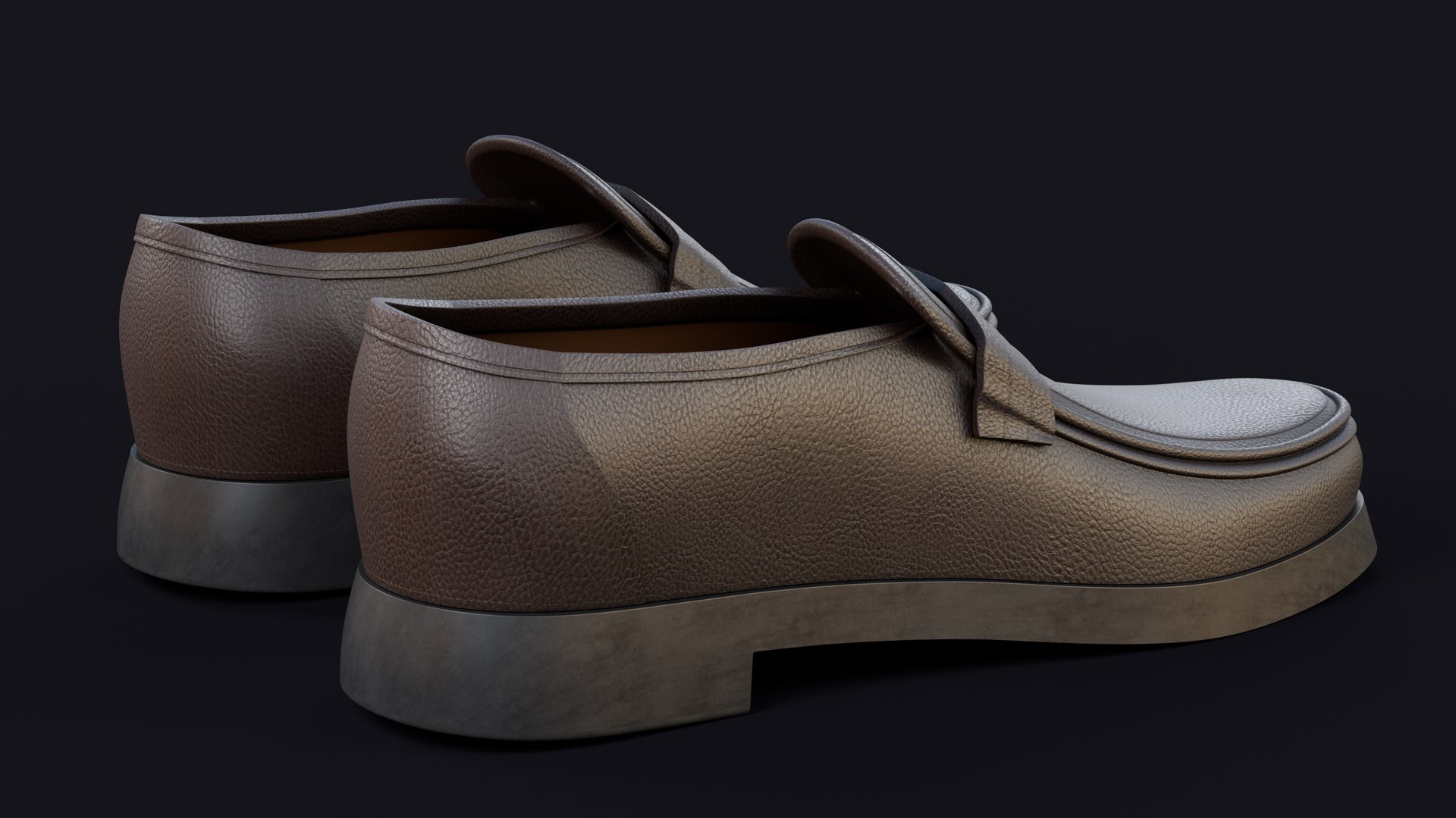 3D Model Men Loafers - TurboSquid 2128607