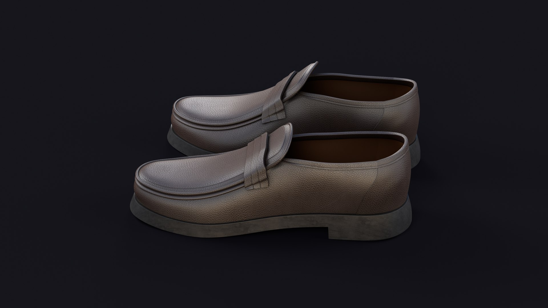 3D Model Men Loafers - TurboSquid 2128607