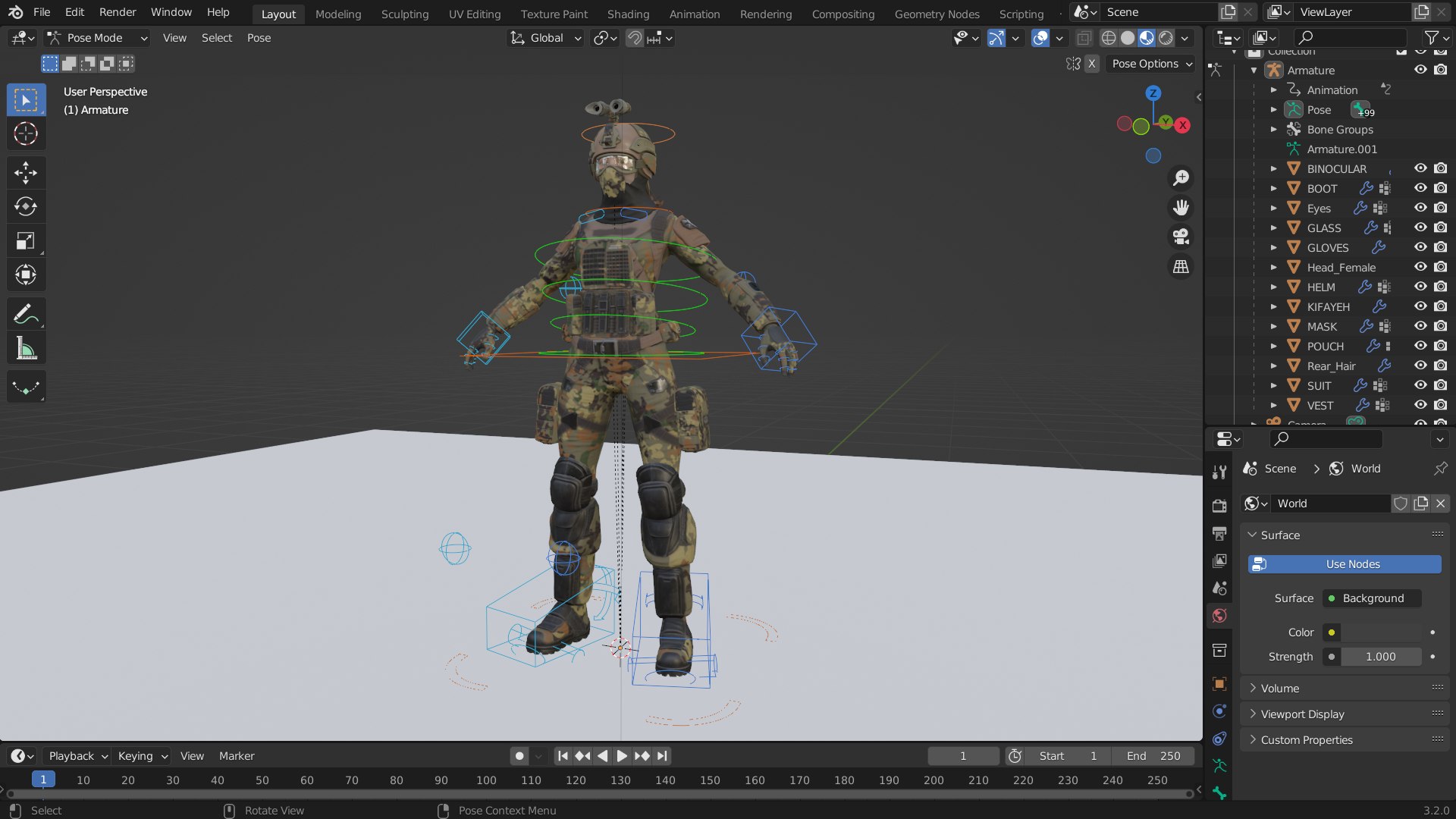 ARMY SUIT - FEMALE model - TurboSquid 2170813