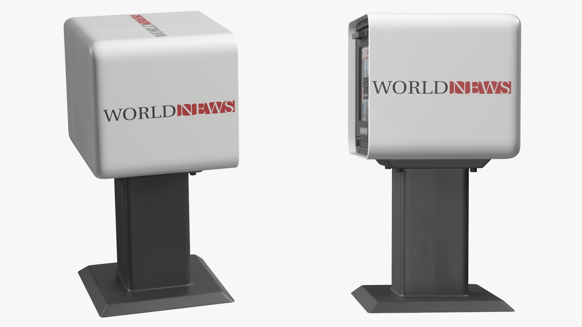 Urban Newspaper Vending Machine 3D Model - TurboSquid 2348796