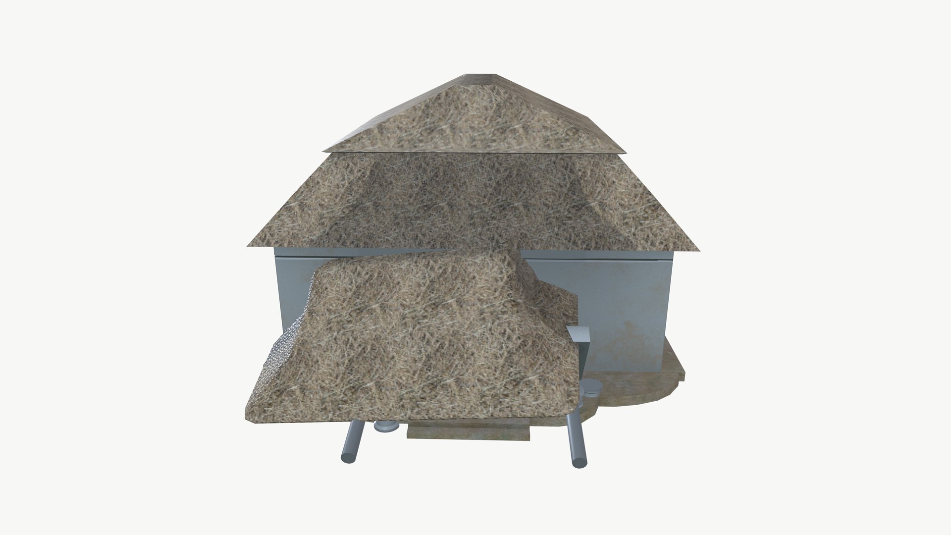 3D Broken House Model - TurboSquid 2275417