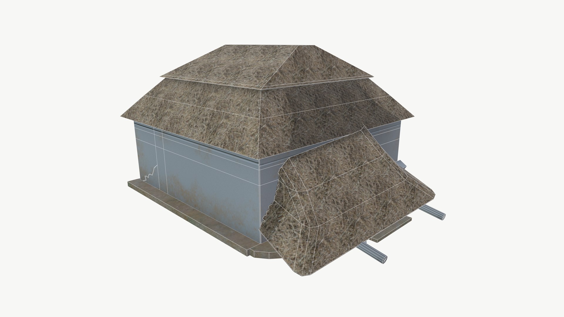 3D Broken House Model - TurboSquid 2275417