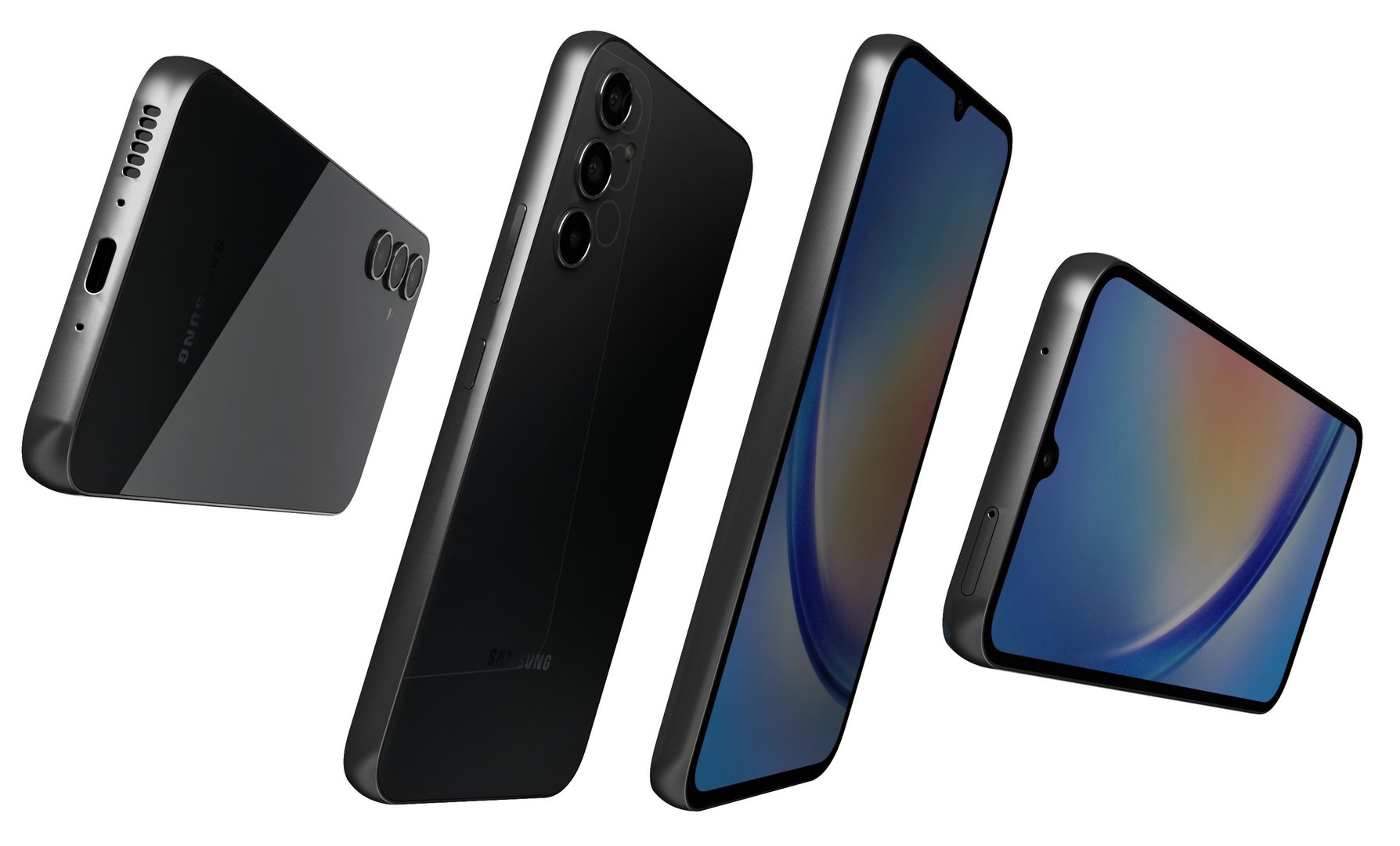 Samsung Galaxy A34 Black model - TurboSquid 2045352