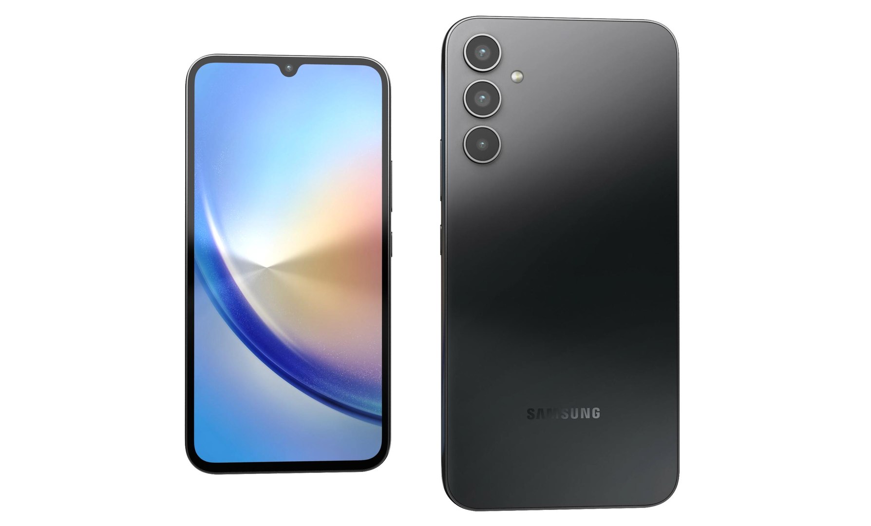 Samsung Galaxy A34 Black model - TurboSquid 2045352