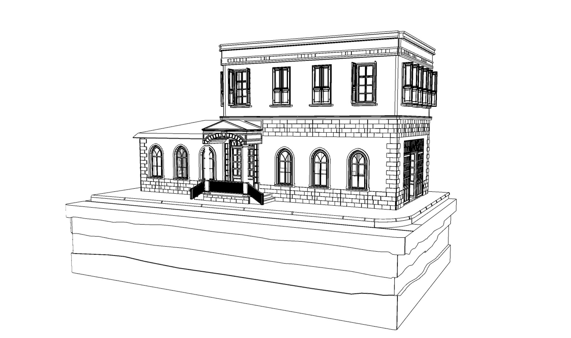 3D Istanbul Stone Building Model - TurboSquid 1564379