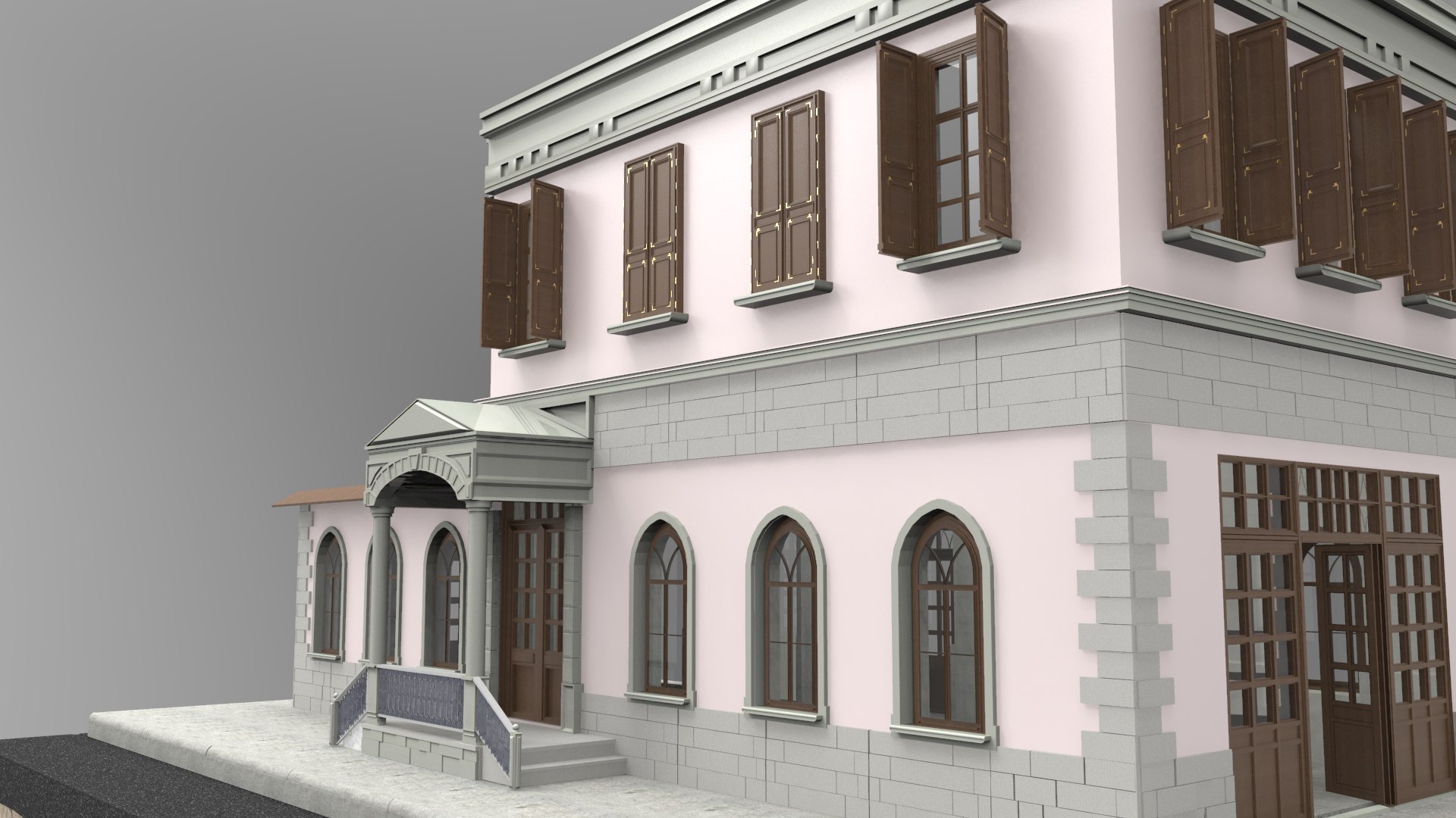 3D Istanbul Stone Building Model - TurboSquid 1564379